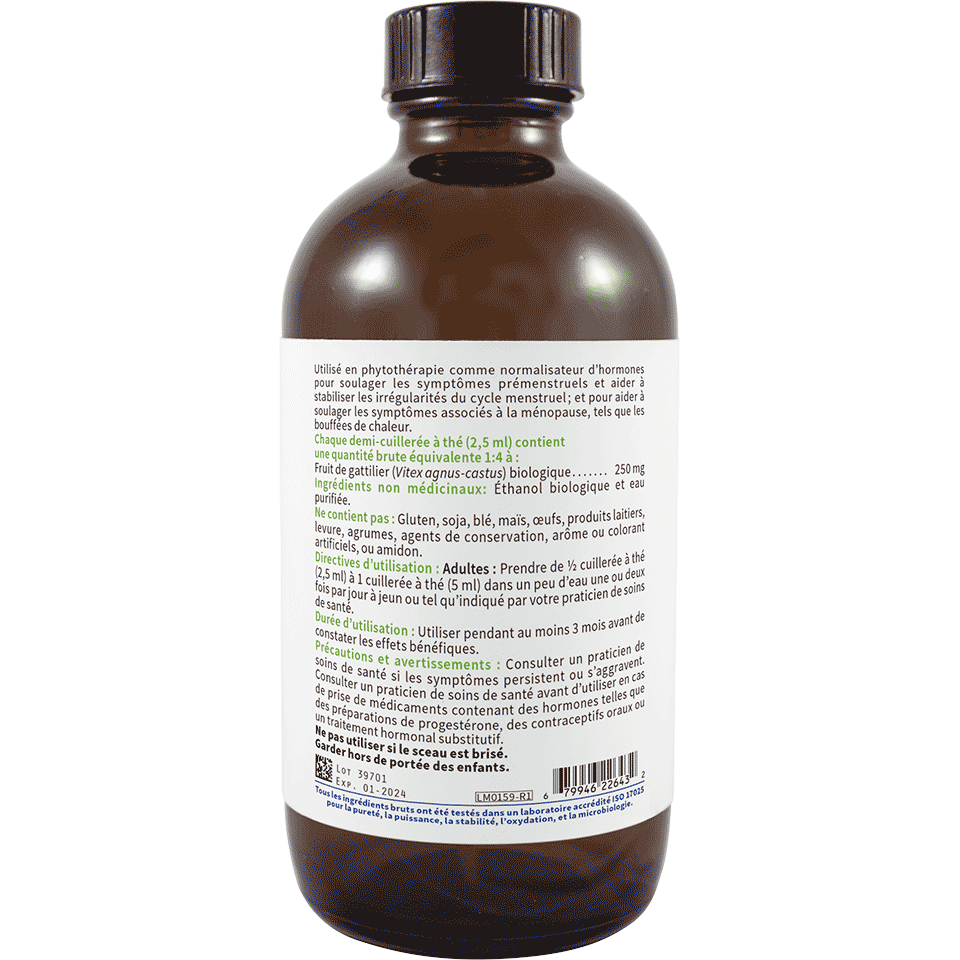Chastetree Vitex (Organic) Liquid 250 ML – EMEDICA